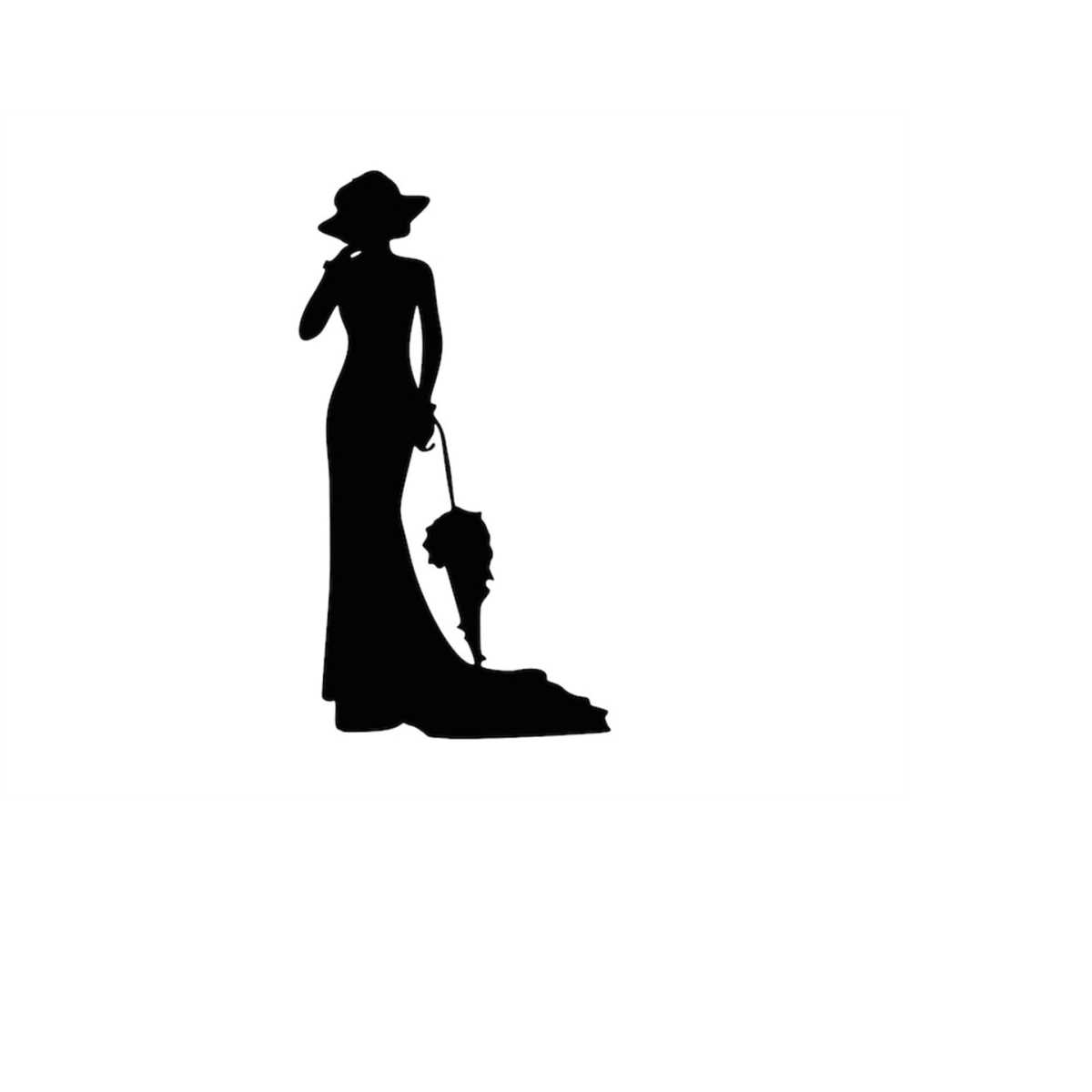 Vintage Lady Svg Elegant Lady Svg Lady Silhouette Cutting Fi - Inspire ...