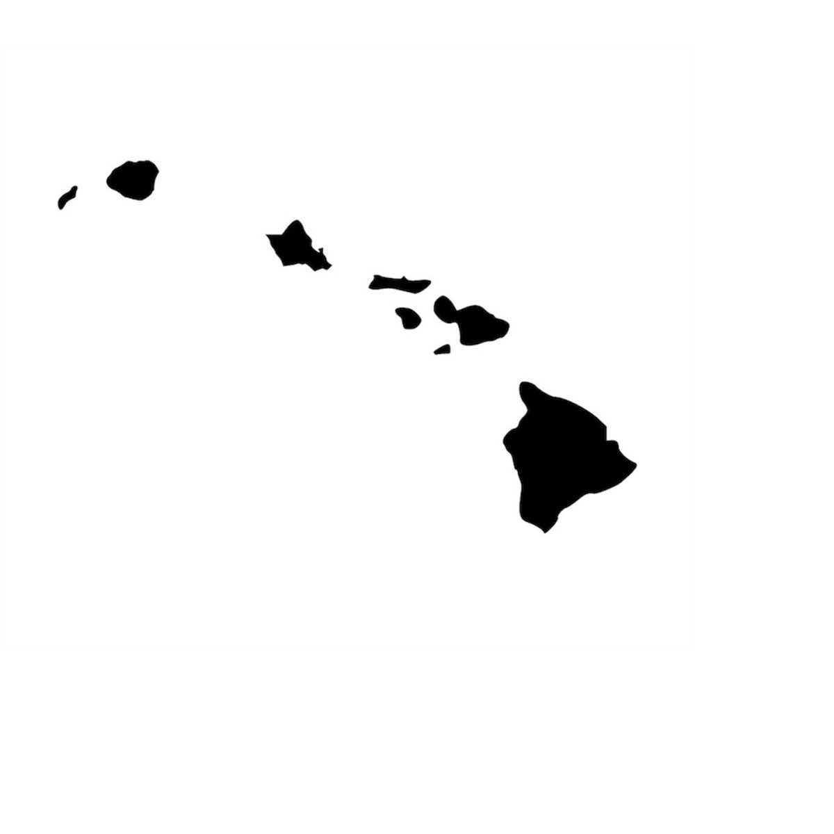 Hawaii Map svg Hawaiian Islands Png Map Of Hawaii Cut File H | Inspire ...