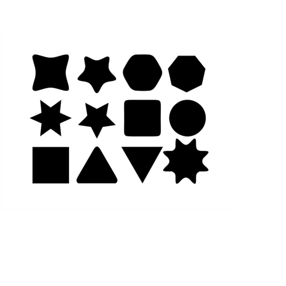 Shapes Svg Stars Svg Square Svg Homeschool Back To School Ge - Inspire ...