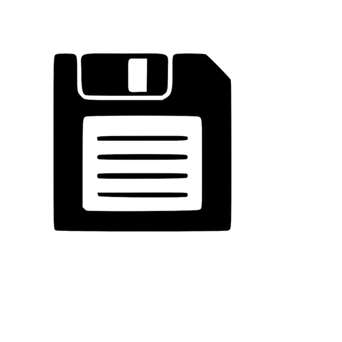 Floppy Disc Svg Computer Svg Silhouette Cutting File Clipart - Inspire ...