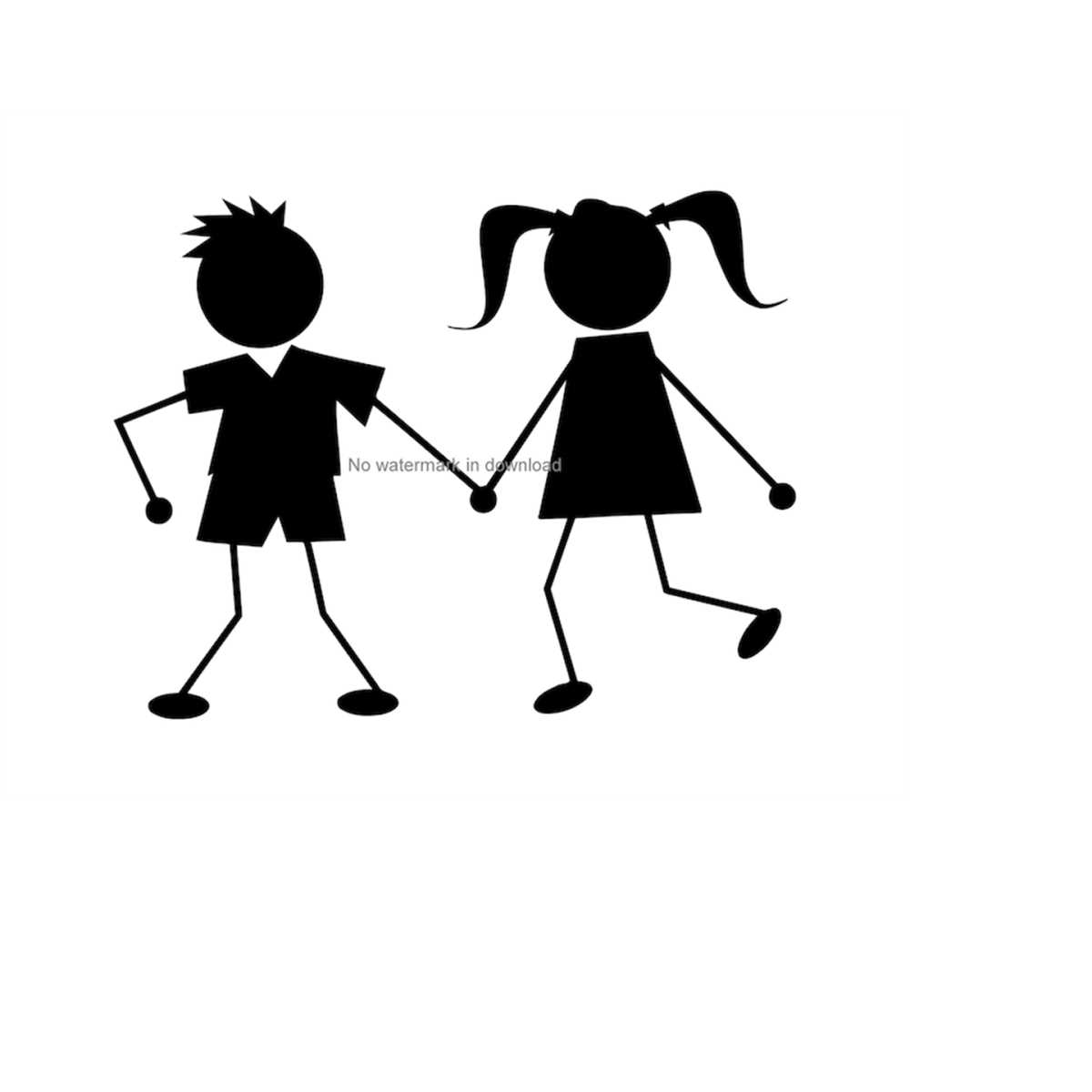 Stick Kids Cut File, Stick Figure Cutting Cut File, Stick Ki - Inspire ...