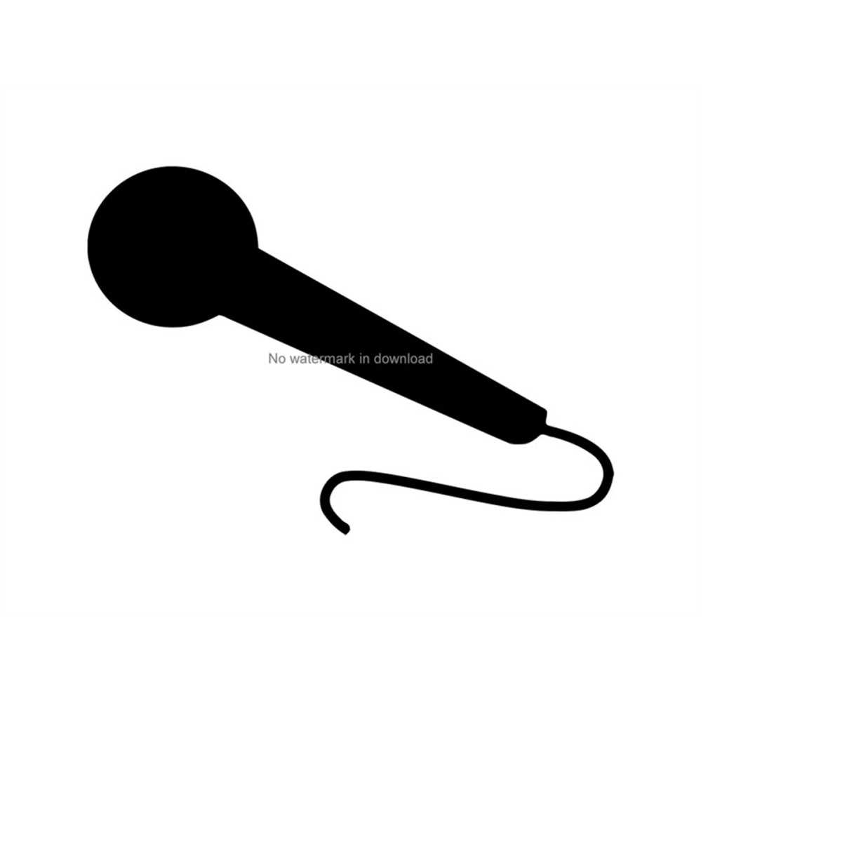 Microphone Svg, Music Svg, MIcrophone Silhouette Svg, Cuttin - Inspire ...