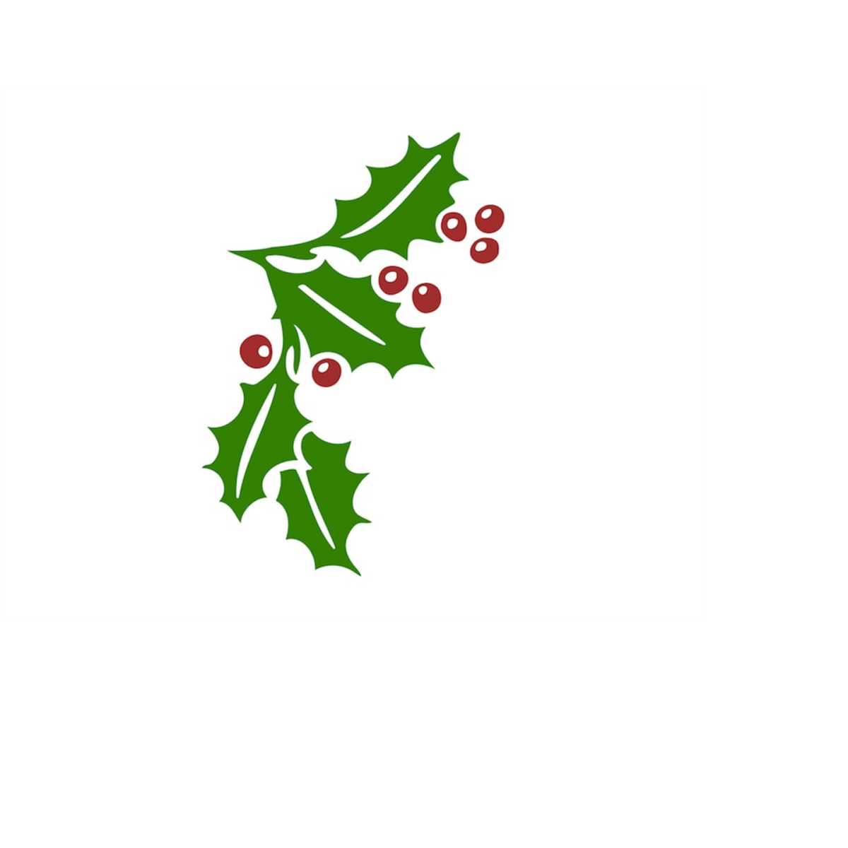Holly Svg Christmas Svg Holly Berries Clipart Holly Cut File - Inspire ...