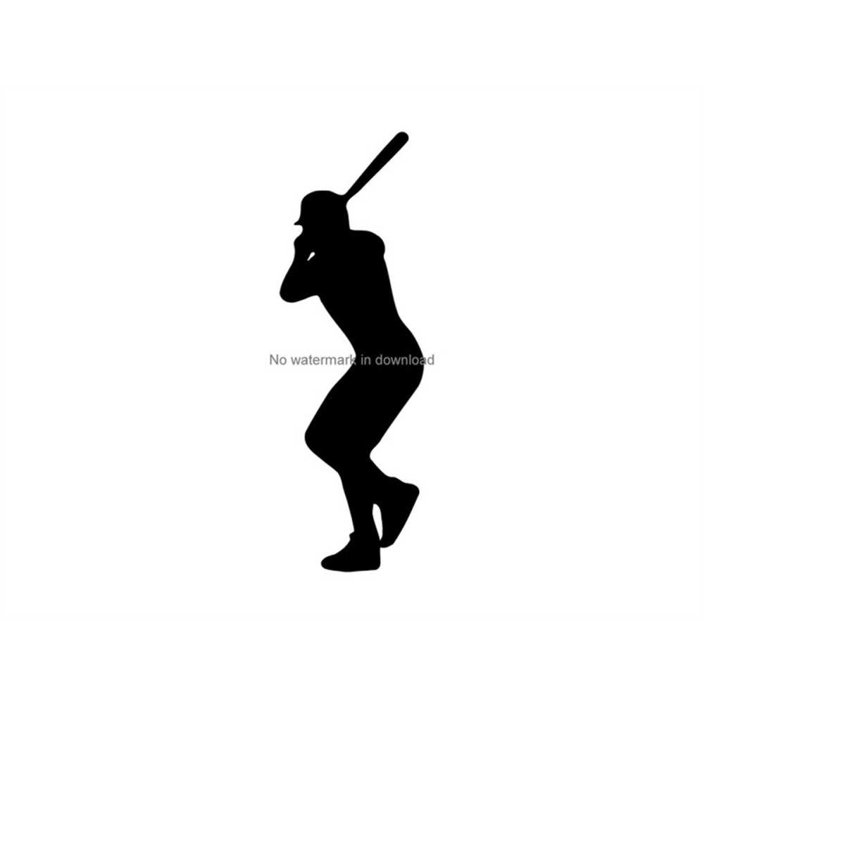 Baseball Batter Svg Cutting File, Baseball Batter Vector Ima - Inspire ...