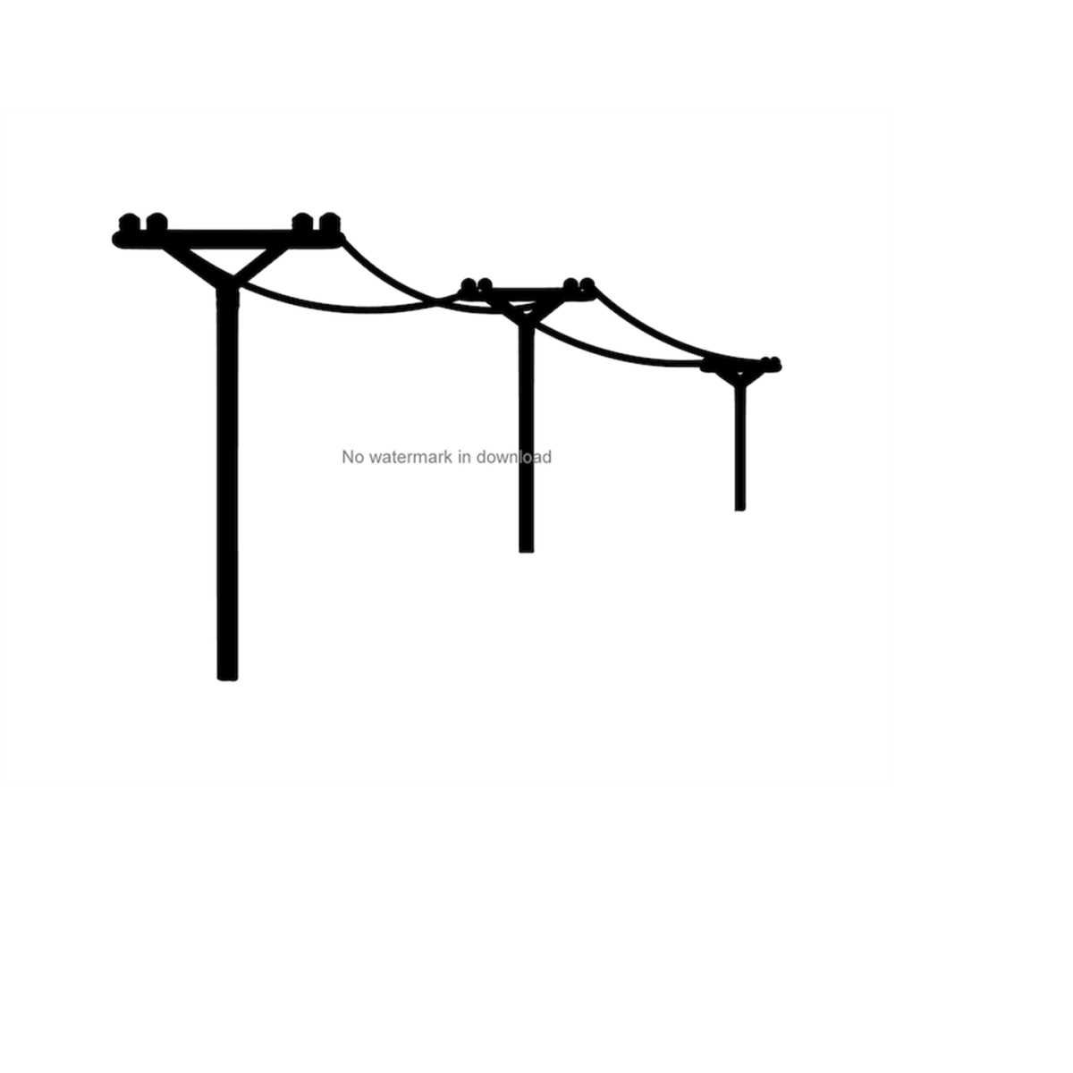 Power Lines Instant Download, Power Lines Clipart Image, Pow | Inspire ...