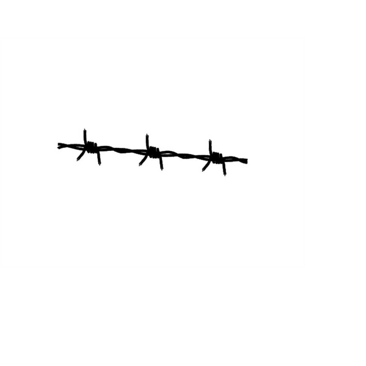 Barbed Wire Svg Silhouette Cutting File, Barbed Wire Clipart - Inspire ...