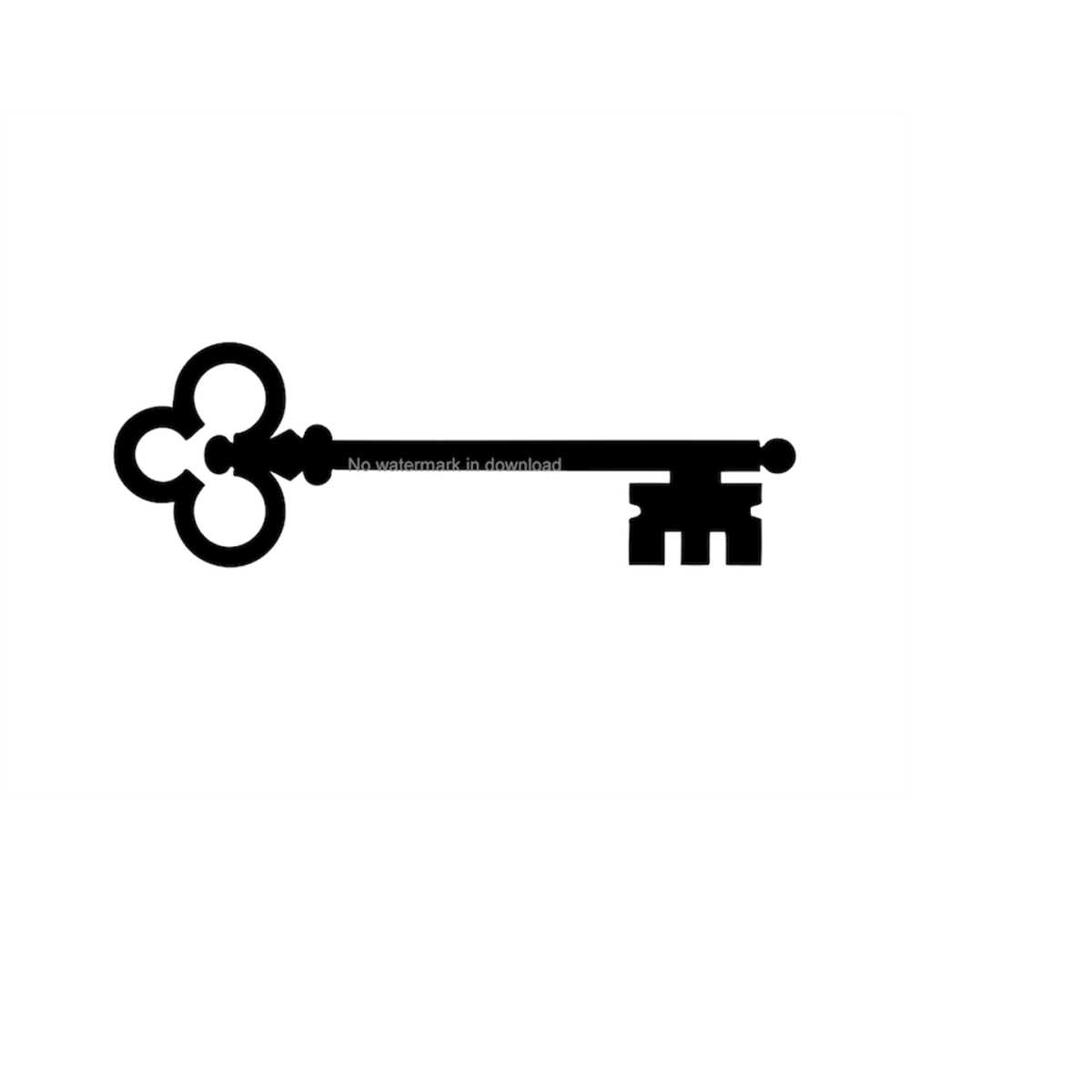 Skeleton Key Svg, Skeleton Key Clipart, Skeleton Key Cutting - Inspire ...