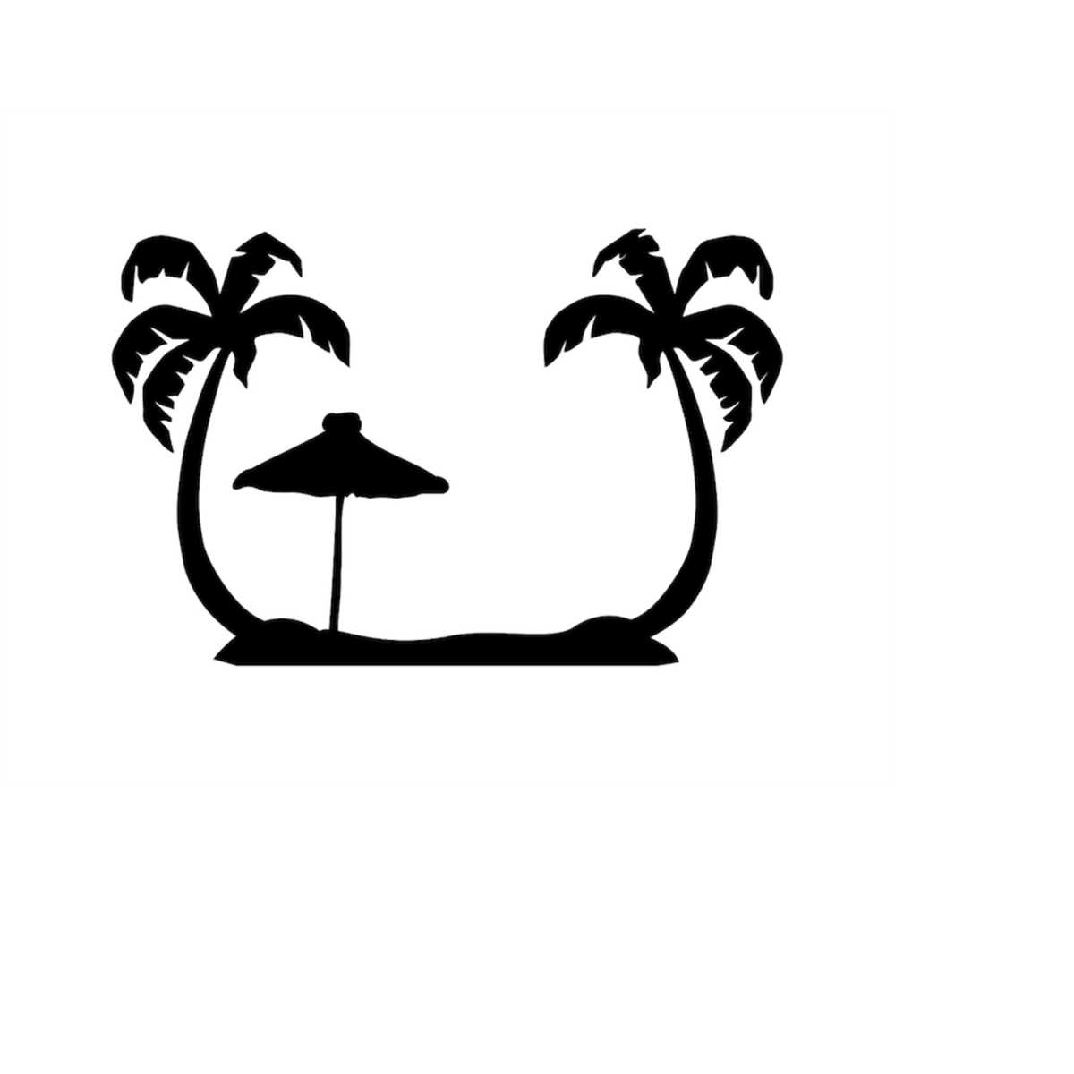 Beach svg, Tropical svg, Summer svg beach, Tropical silhouet - Inspire Uplift