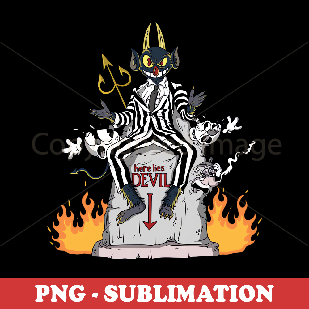 Sublimation PNG Digital Download - Cup Head Beetlejuice - Cr - Inspire ...