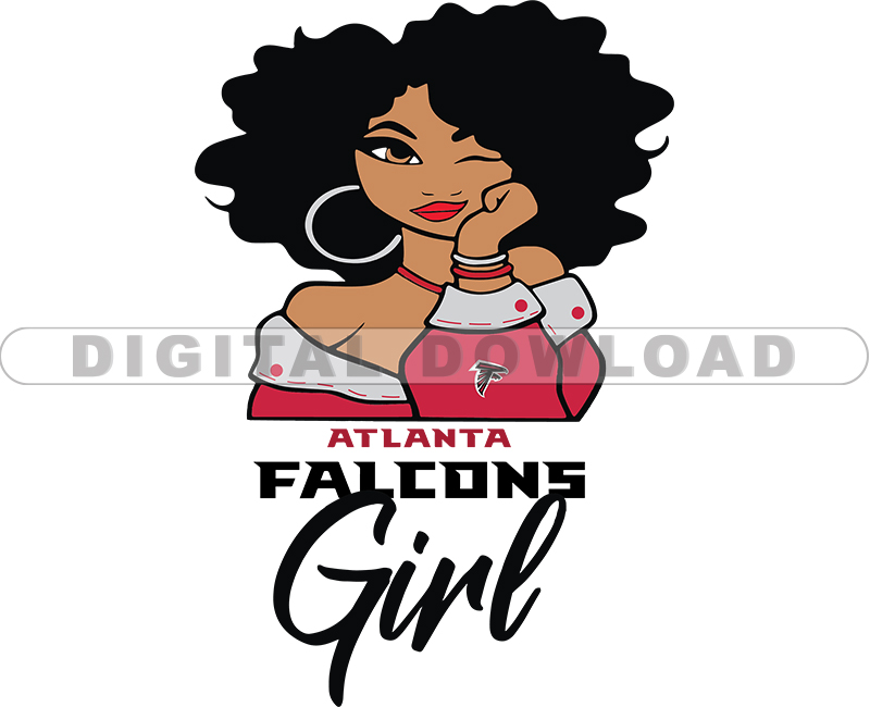 Atlanta Falcons Girl Svg, Girl Svg, Football Team Svg, NFL T - Inspire ...