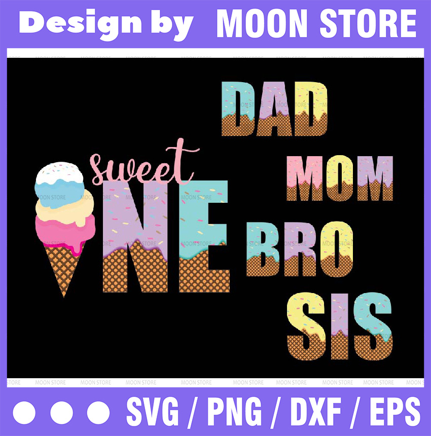Family Ice Cream Birthday Png, Mom Dad Bro Sis Family Ice Cr | Inspire ...