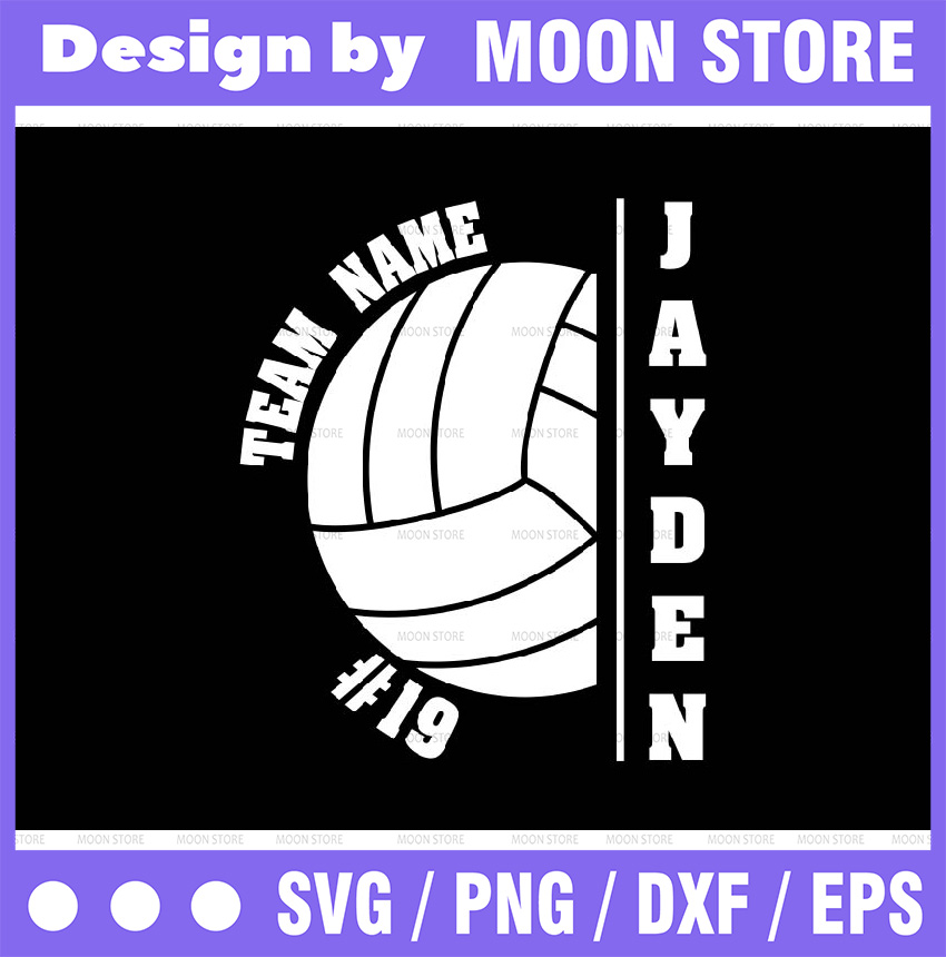 Custom Volleyball Team Svg, Volleyball Player Number and Na | Inspire ...