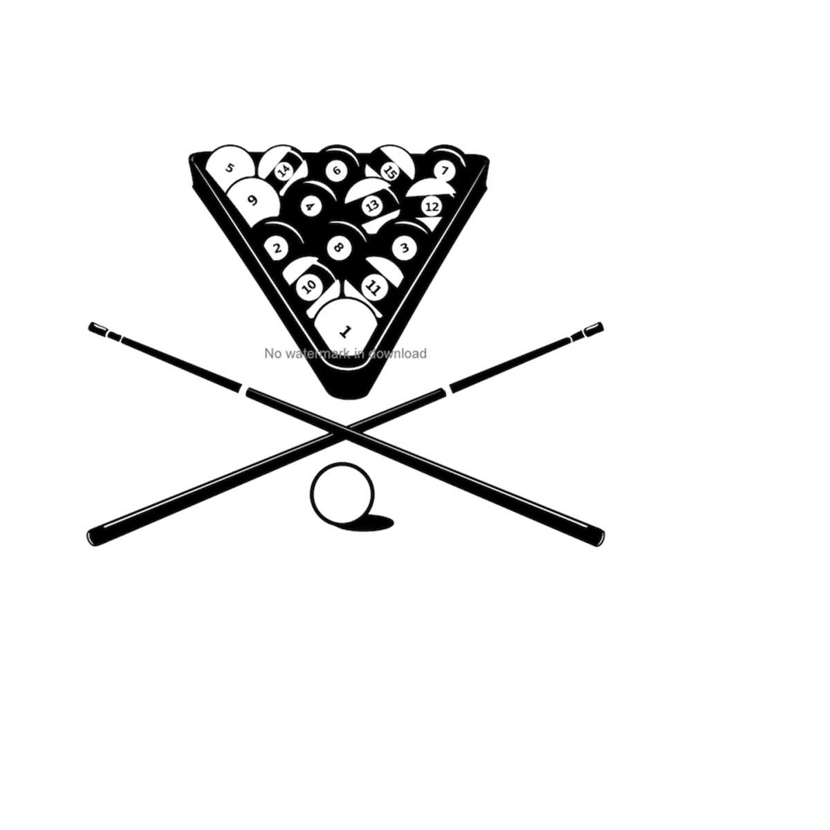 Pool Game Svg Cutting File, Pool Game Clipart, Pool Game Vec - Inspire ...