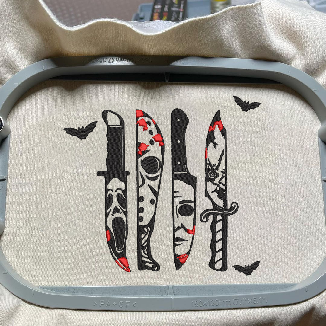 Michael Myers, Jason Voorhees, Scream Emb, Chucky Embroidery | Inspire ...