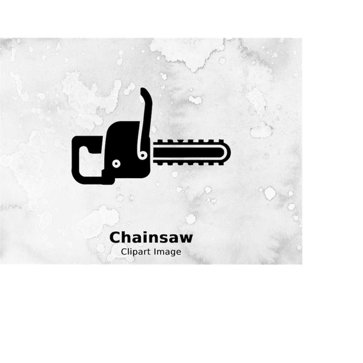 Chainsaw Clipart Image Digital, Chainsaw Silhouette, Chainsa - Inspire ...