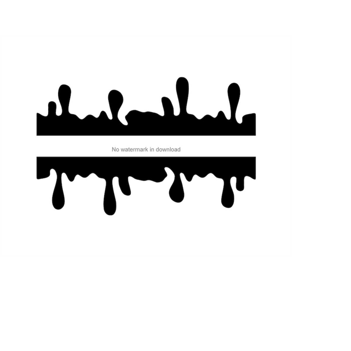 Dripping Word Frame Printable Clipart, Dripping Name Frame S - Inspire ...