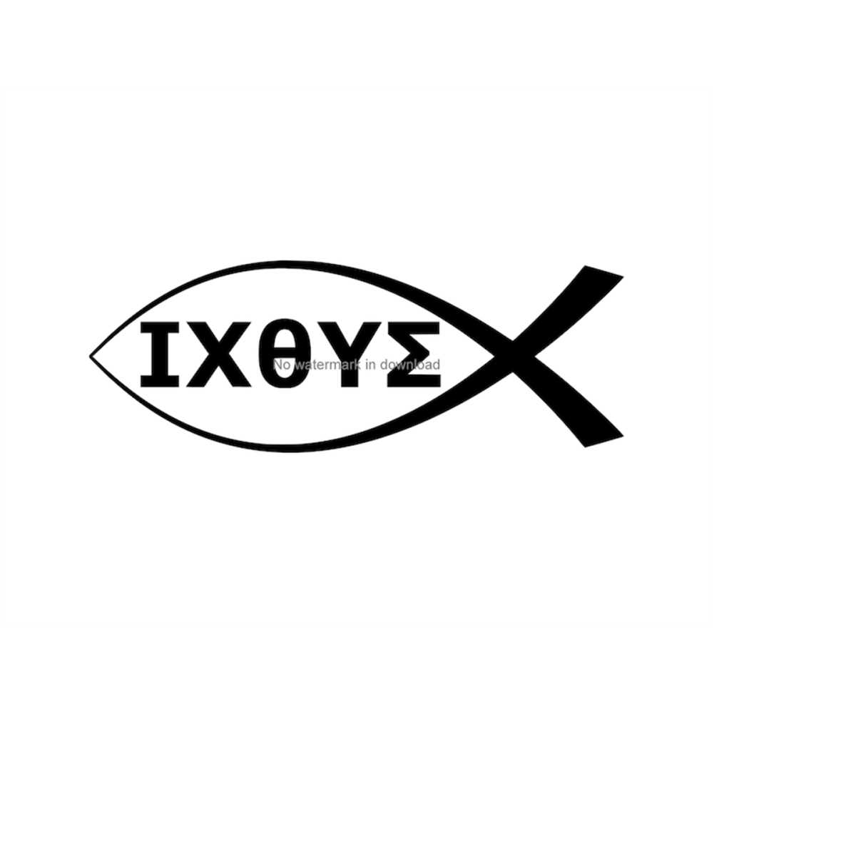 Jesus Fish Cutting Svg, Jesus Fish Dxf Clipart, Jesus Fish E - Inspire ...