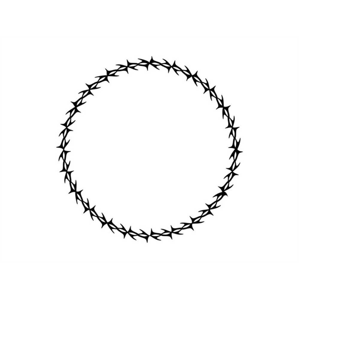 Barbed Wire Svg Barbed Wire Wreath Svg Silhouette Cutting Fi - Inspire ...