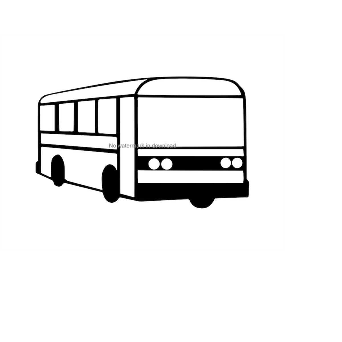 Bus Svg Cutting Cut Files, Bus Silhouette Cut File, Bus Cut - Inspire ...