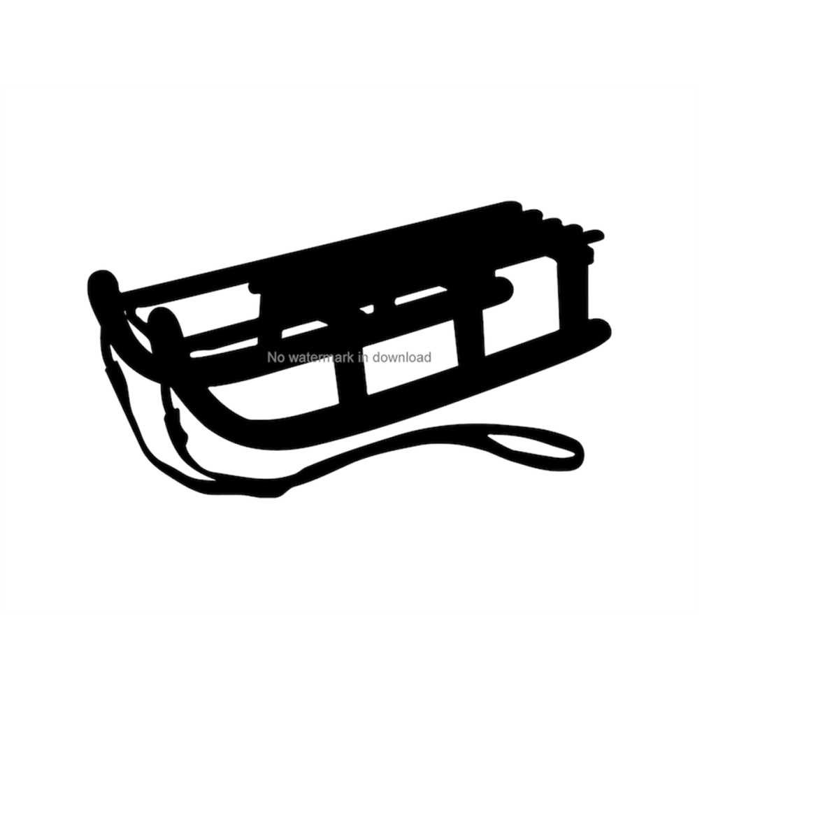 Snow Sled Svg Digital Cut File, Snow Sled Svg Dxf Png, Snow - Inspire ...