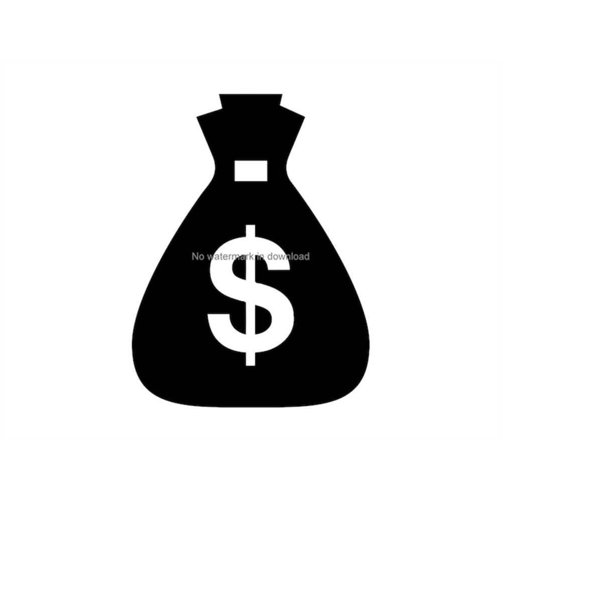 Money Svg, Money Bag Svg Png Dxf, Money Vector, Money Silhou | Inspire ...