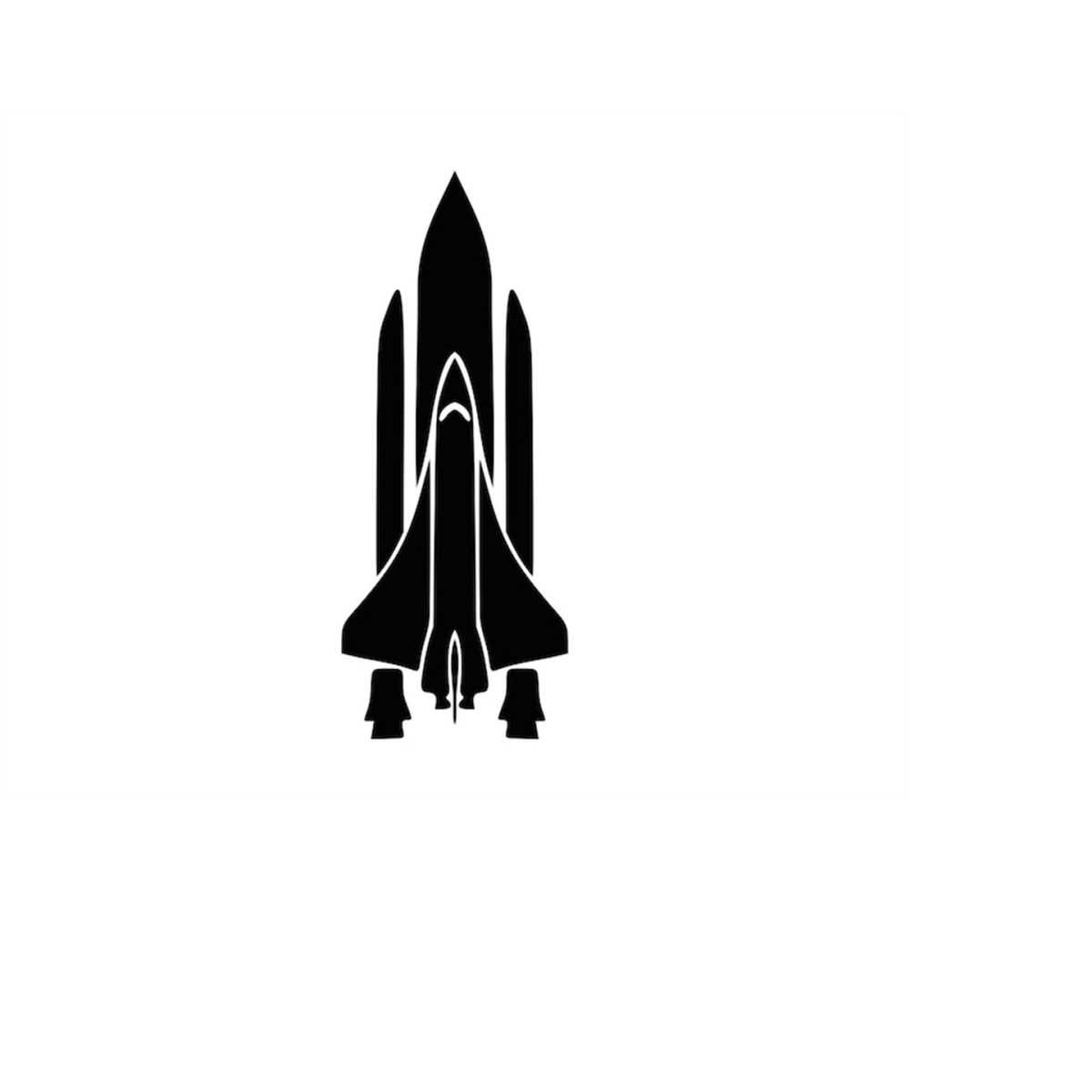 Space Shuttle Svg Space Ship Svg Silhouette Cutting File Roc - Inspire ...
