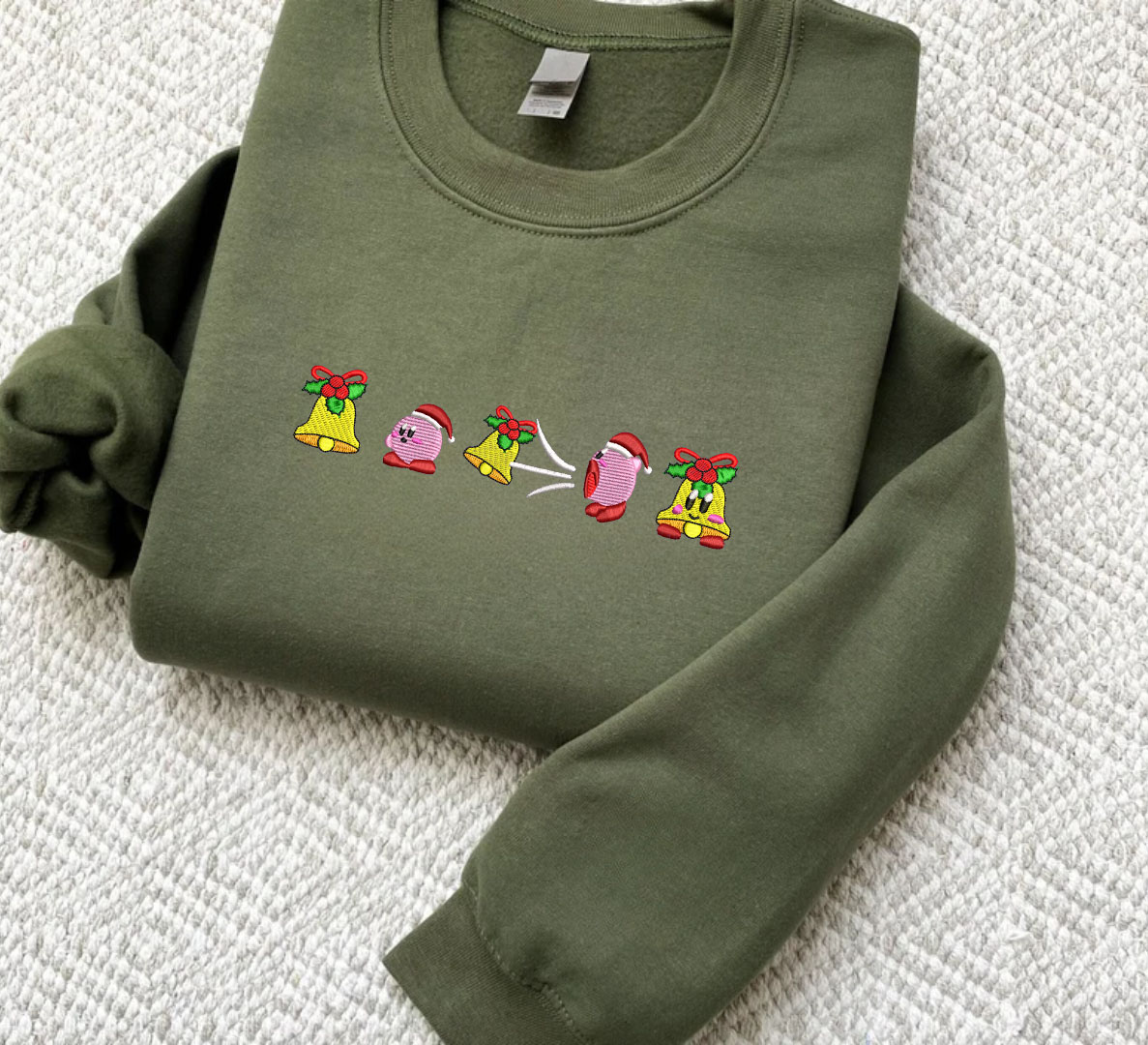 Kirby X Christmas Bell Embroidery Designs, Christmas Embroid - Inspire ...