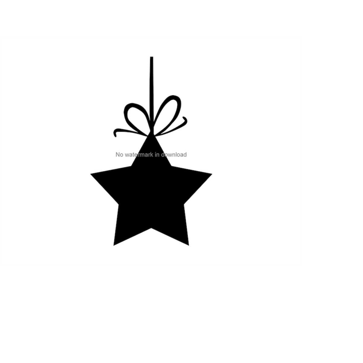 Christmas Star Tree Ornament Svg Clipart Image, Star Ornamen - Inspire ...