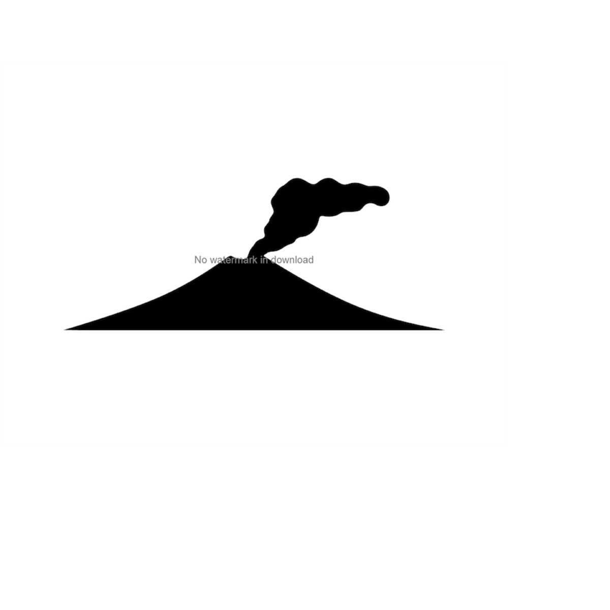 Volcano Svg Digital Clip Art, Volcano Cut File, Volcano Imag | Inspire ...