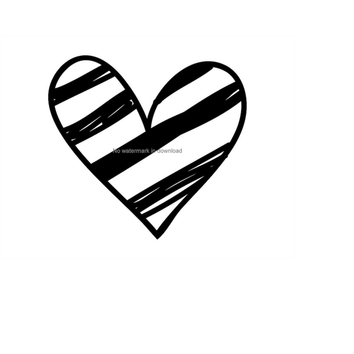 Valentine Heart Svg Cutting Image, Valentine Hand Drawn Hear - Inspire ...