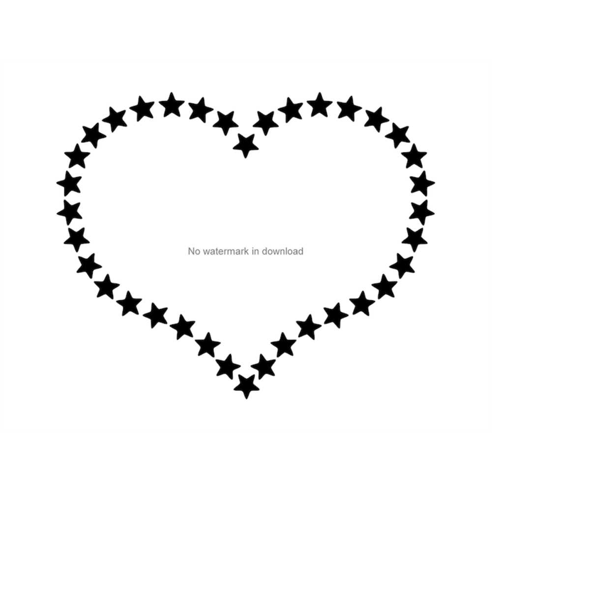 Star Heart Vector, Star Heart Instant Download, Star Heart S - Inspire ...