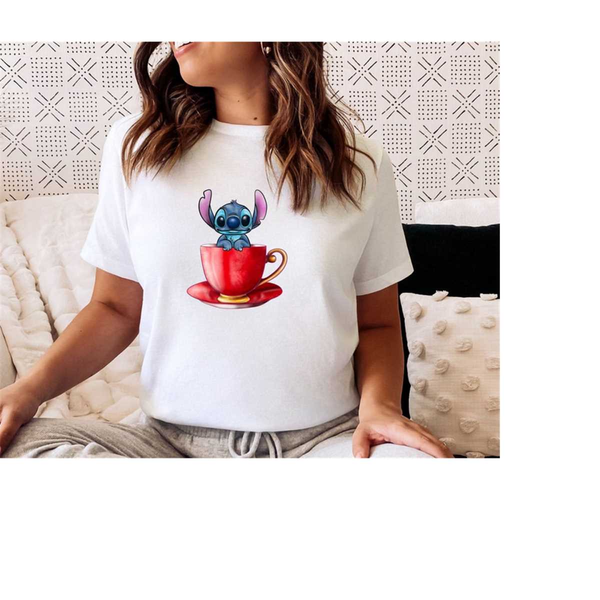 Stitch Coffee Shirt, Lilo And Stitch Shirt, Stitch Starbucks - Inspire ...