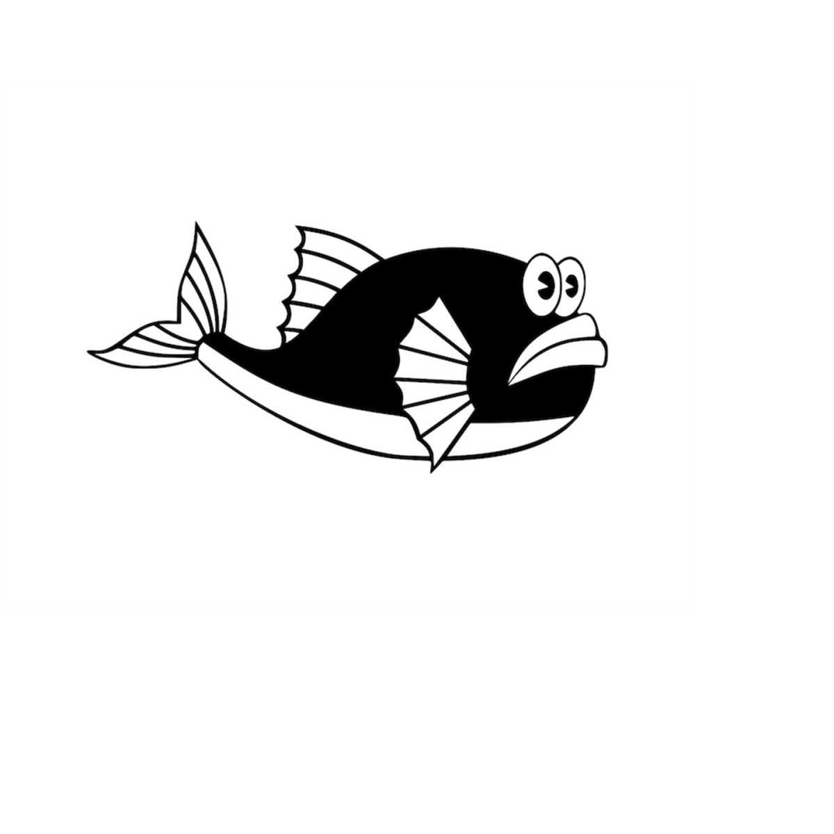 Fish Svg Fish Cartoon Svg Fish Png Image Silhouette Cutting - Inspire ...