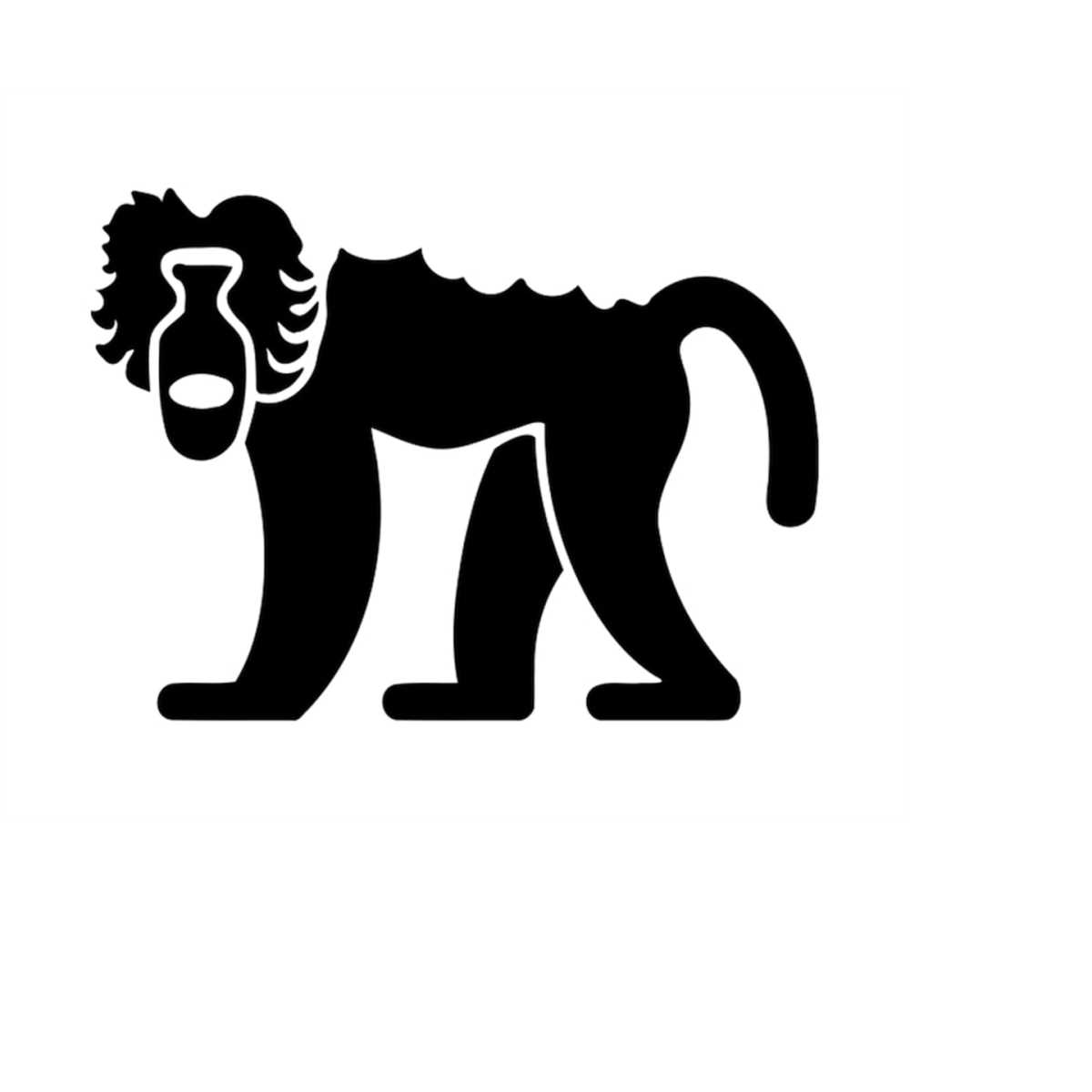 Baboon Clip Art Svg Cut File Baboon Png Picture Printable Im - Inspire ...