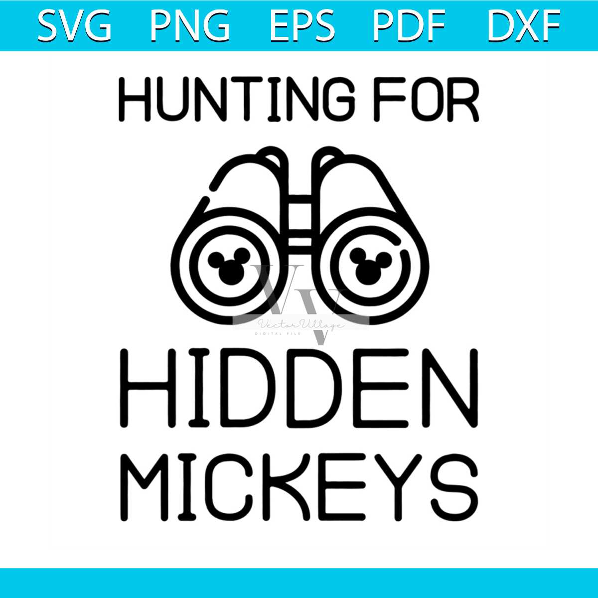 Hunting For Hidden Mickeys svg | Inspire Uplift