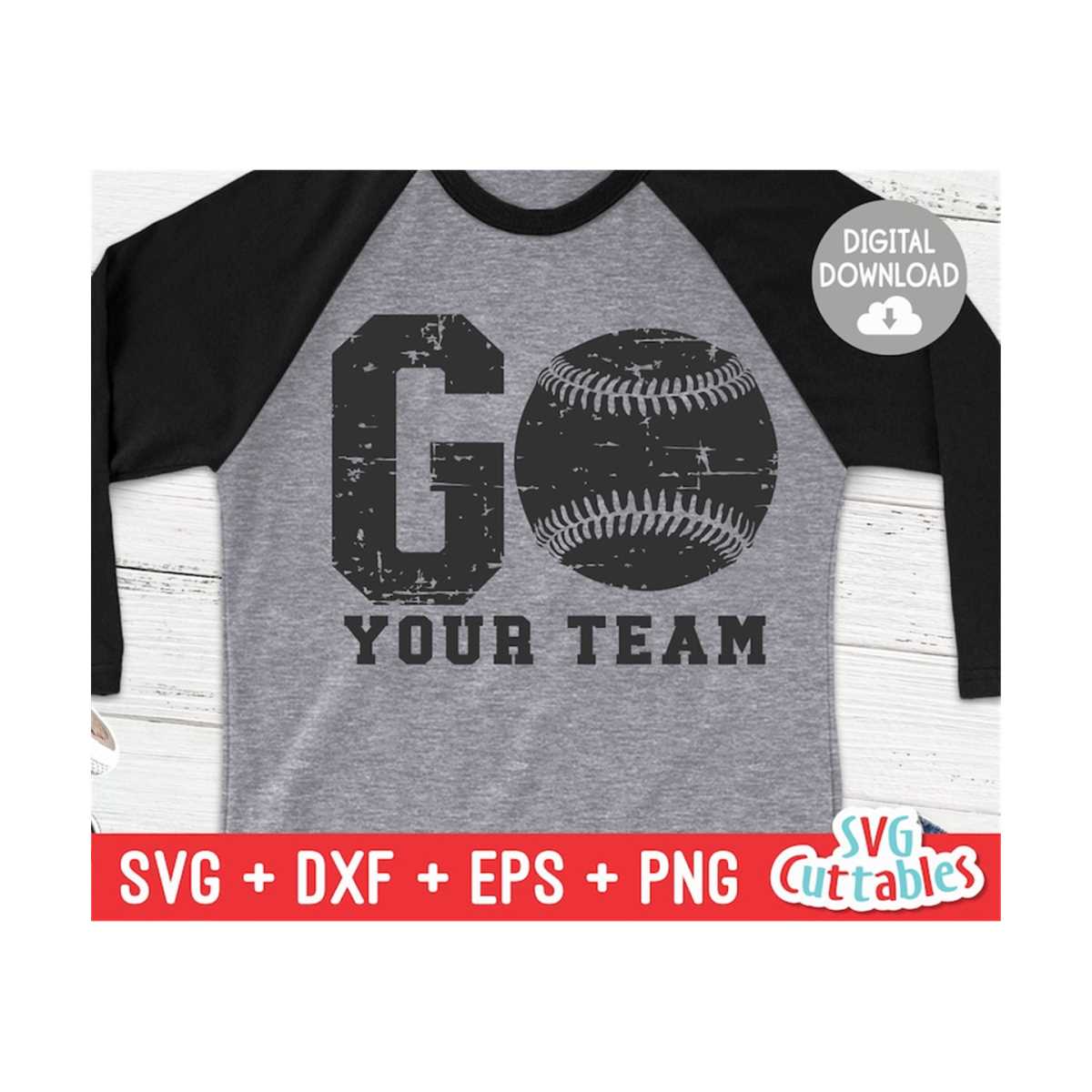 GO Distressed Baseball svg - Baseball Cut File - Softball sv | Inspire ...
