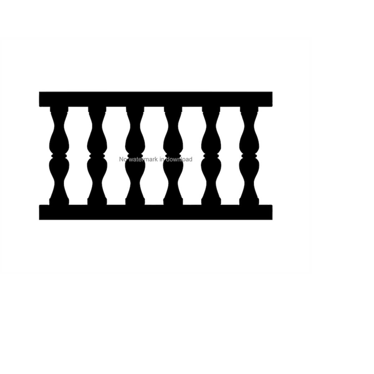 Wooden Railing Svg Vector, Wooden Railing Svg Dxf Png, Woode - Inspire ...