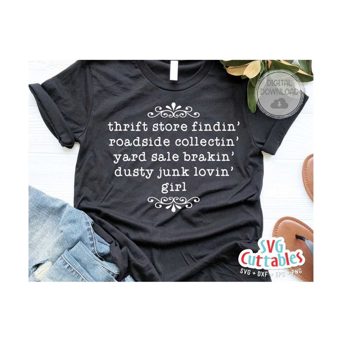 Junkin svg - Yard Sale Cut File - Thrift Store svg - dxf - | Inspire Uplift