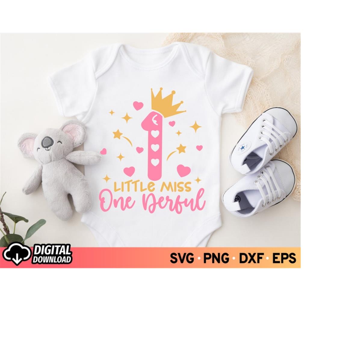 Little Miss One-Derful SVG, 1st Birthday Svg, First Birthday | Inspire ...