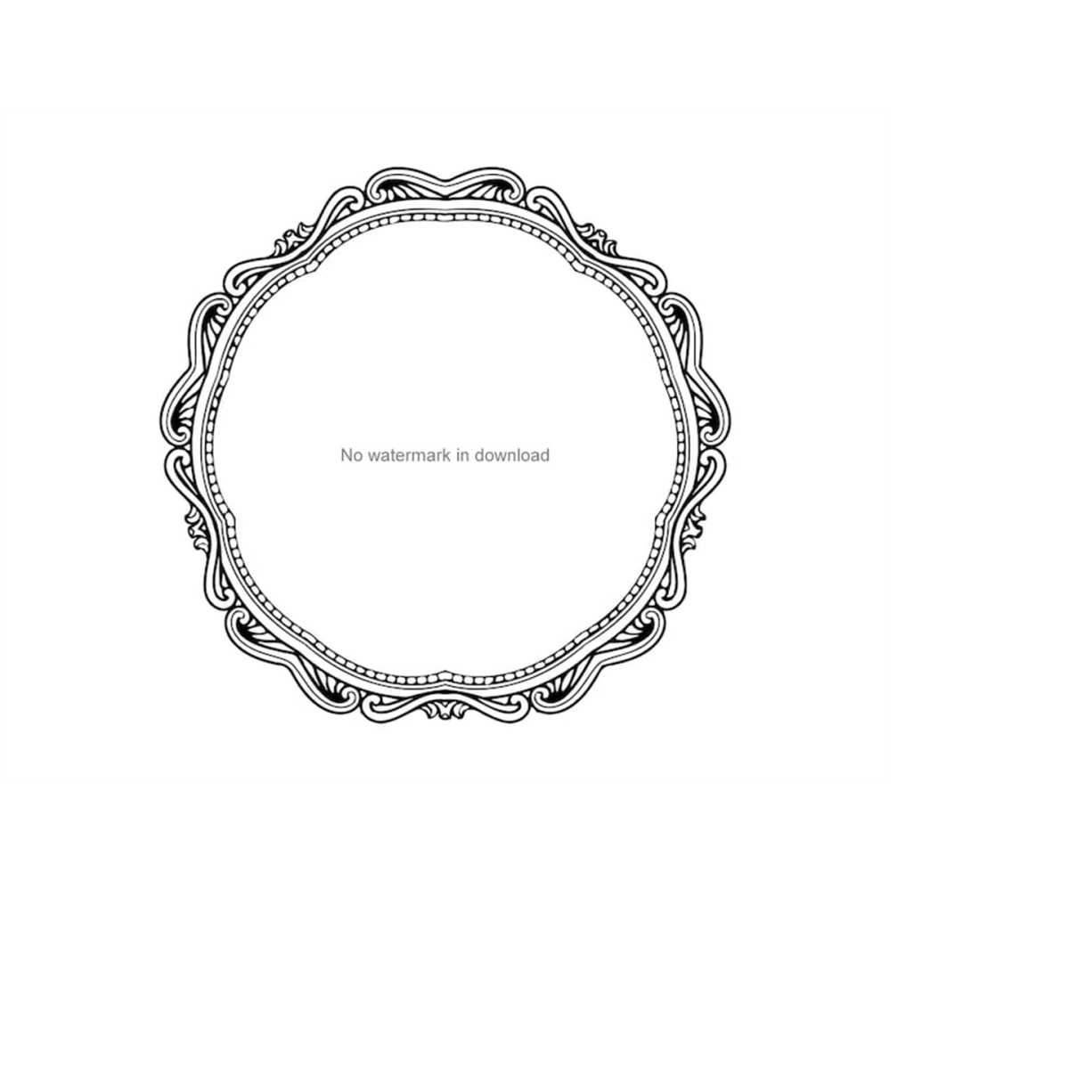 Ornate Frame Svg, Vintage Frame Silhouette Cut File, Vintage - Inspire ...