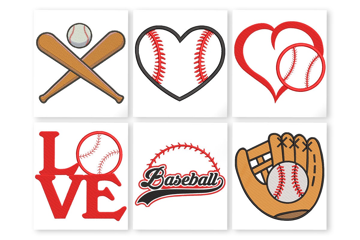 Baseball Embroidery Design. Baseball Players Embroidery Desi | Inspire ...