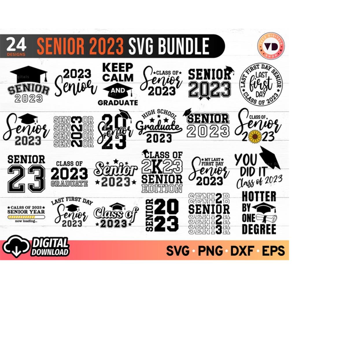 Senior 2023 SVG Bundle, Class of 2023 Svg, Graduation 2023 s | Inspire ...