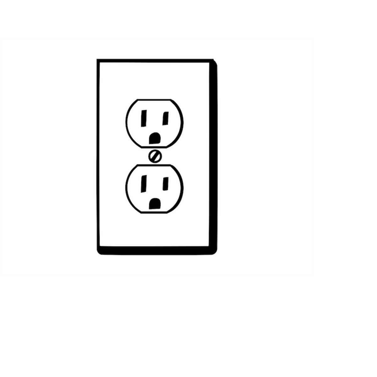 Outlet Svg Wall Plug Svg Silhouette Cutting File Power Suppl - Inspire ...