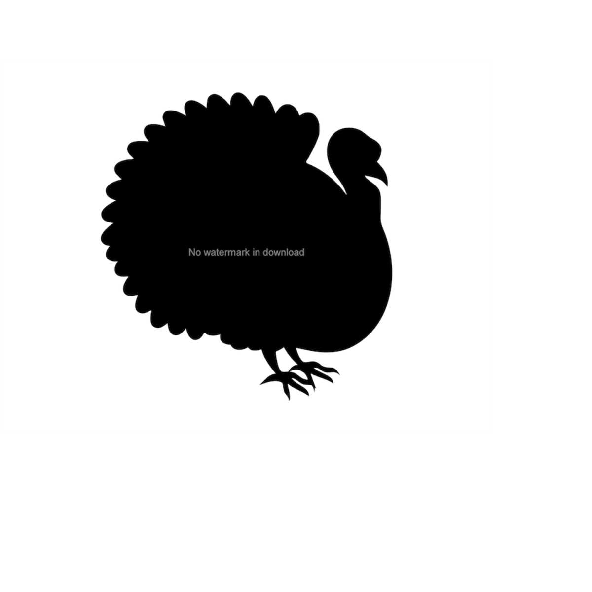 Turkey Silhouette Cut File, Turkey Cutting File, Turkey Silh - Inspire ...