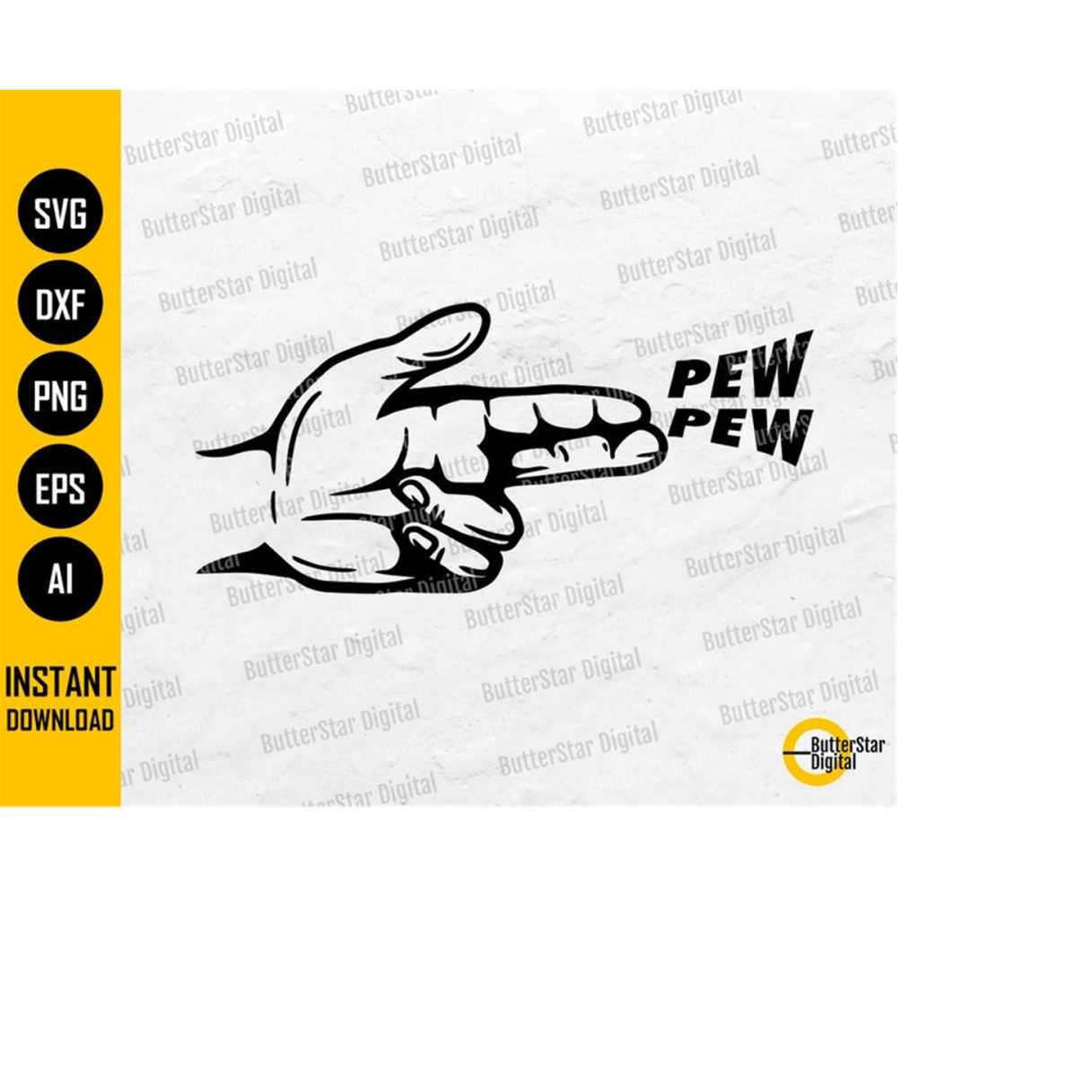 Finger Gun SVG | Pew Pew SVG | Weapon Shirt Vinyl Decals Gra | Inspire ...
