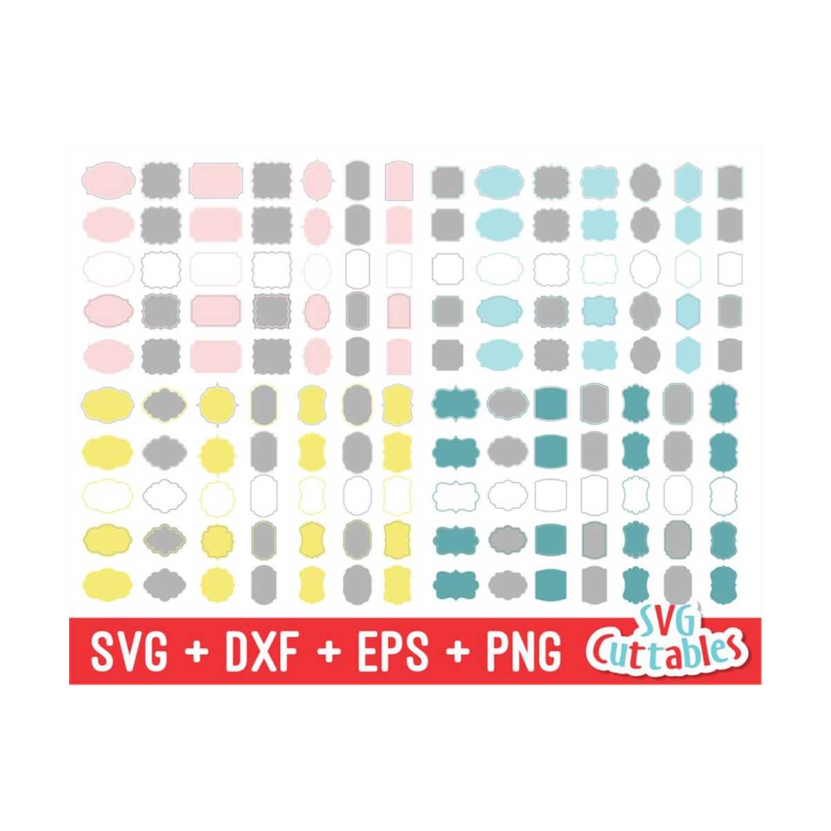 Frames svg Bundle - Labels Cut File - Vector Frames - svg - | Inspire ...