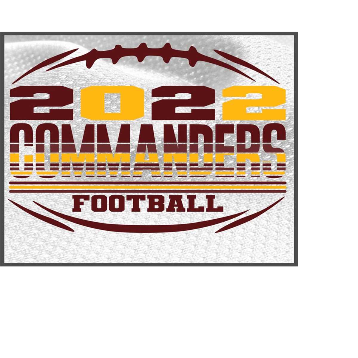 Commanders Football 2022| SVG |PNG |JPG| Sublimation | Insta - Inspire ...