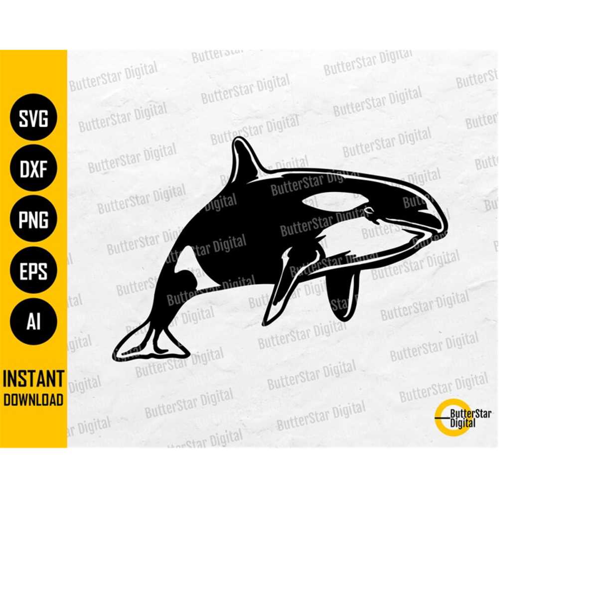 Orca SVG | Whale SVG | Sea Animals Vinyl Stencil Heat Press | Inspire ...
