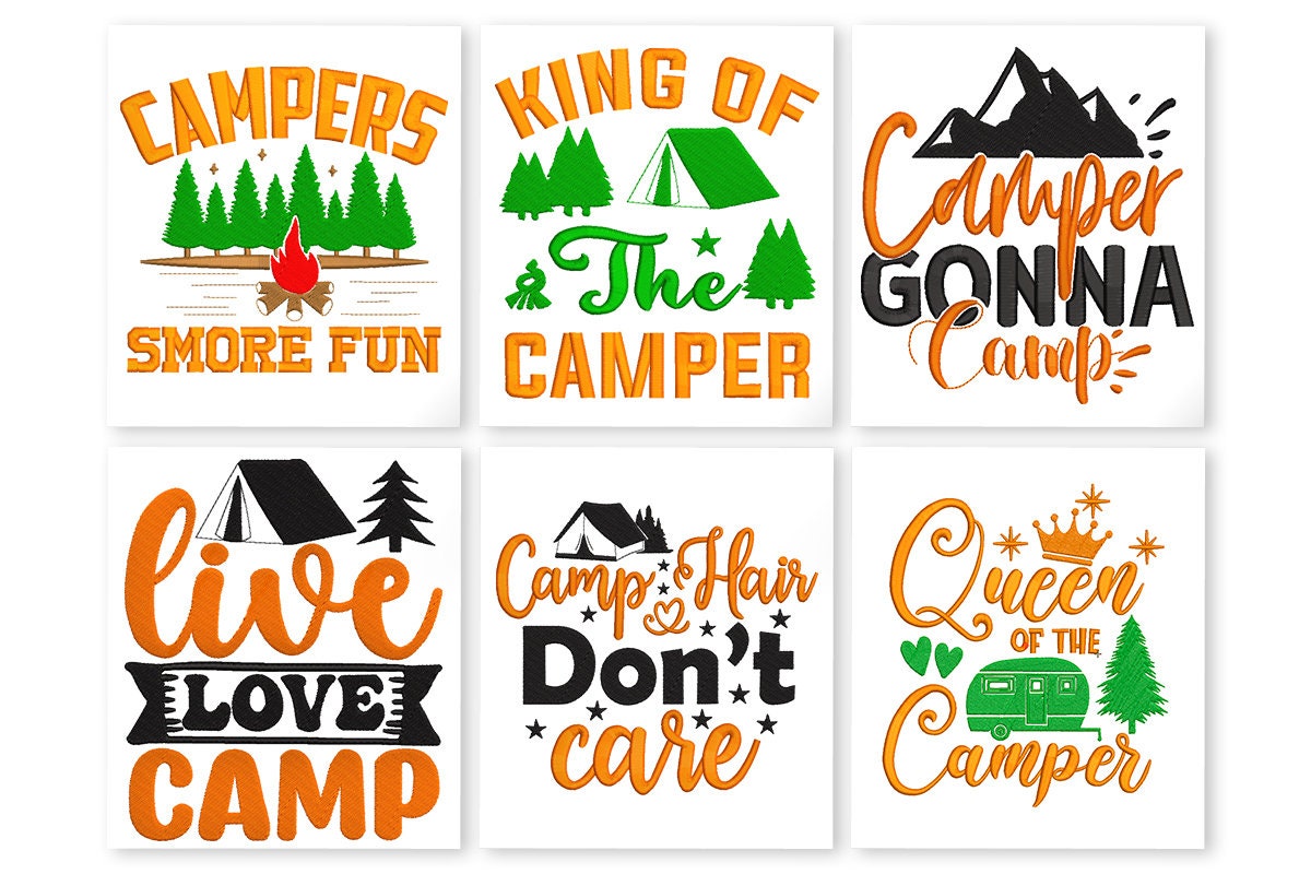 camping embroidery - Inspire Uplift