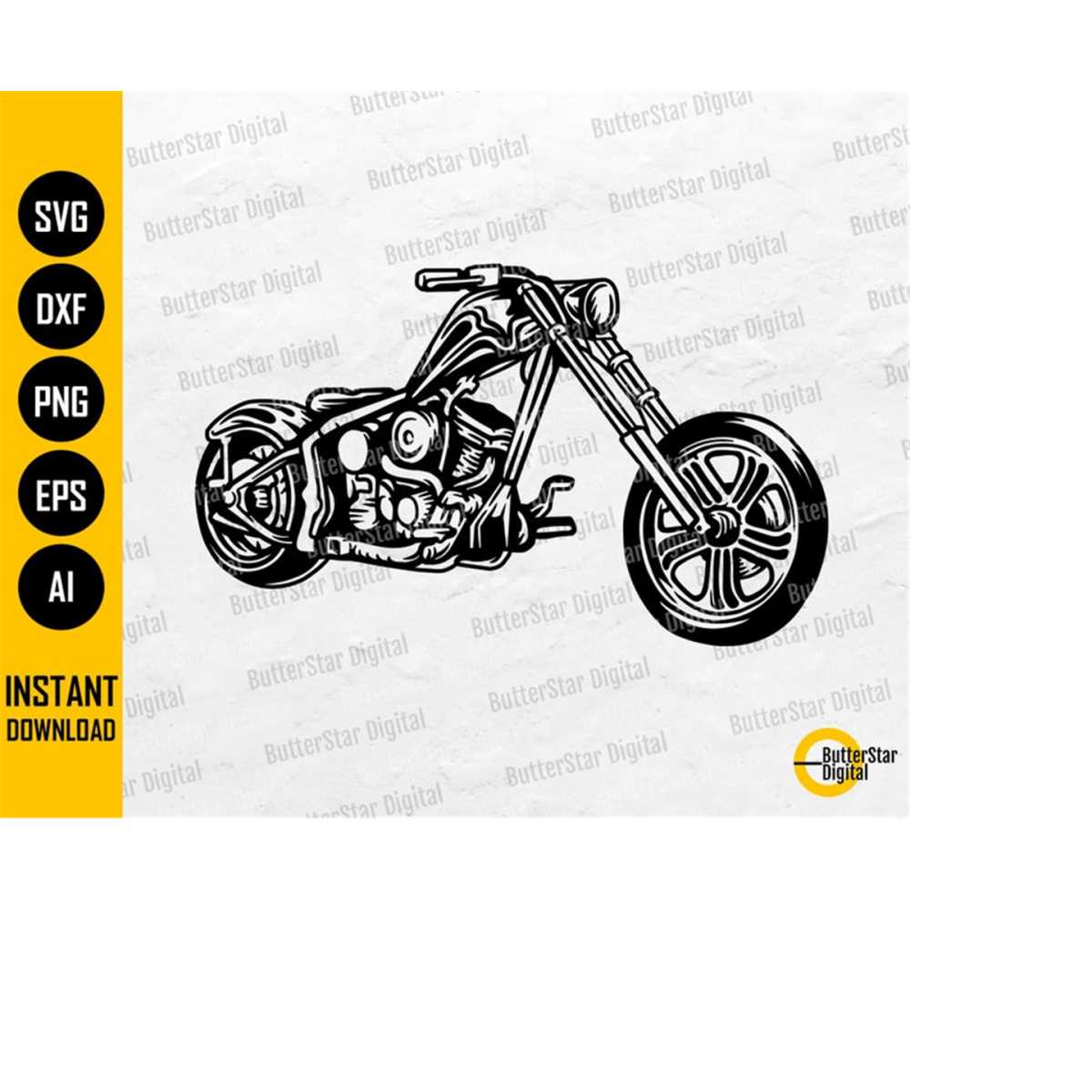 Chopper SVG | Motorbike SVG | Motor Bike Road Trip Custom Ga | Inspire ...